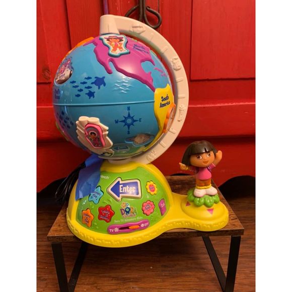 Toys | Vtech Dora The Explorer Tv Adventure Globe Plug N Play Game ...